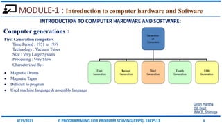 VTU 18CPS13/23 CPPS module-1 PPT | PPTX