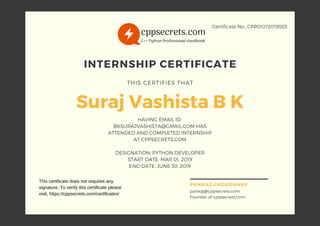 Cppsecretscertificate | PDF