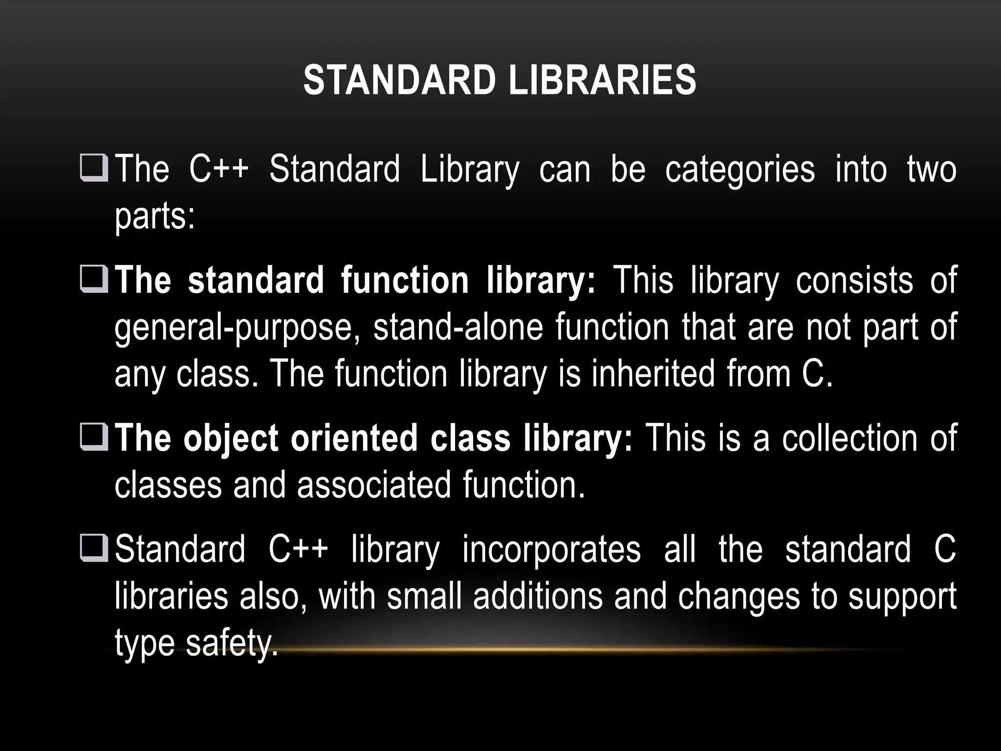 C++ Overview PPT | PPTX
