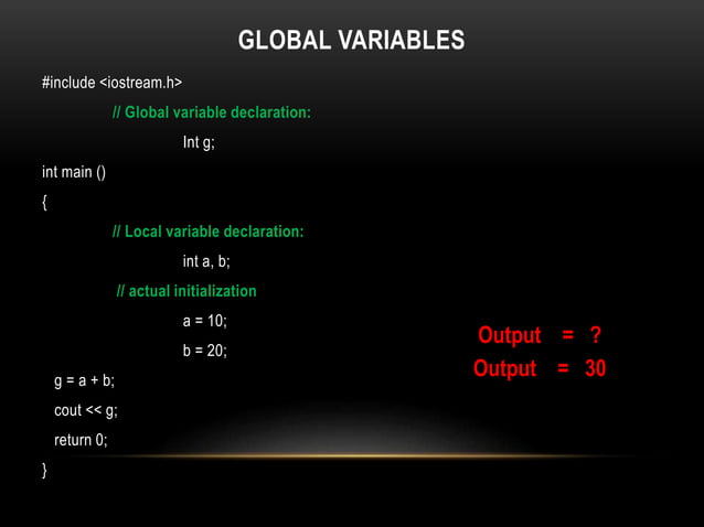 C++ Overview PPT | PPTX