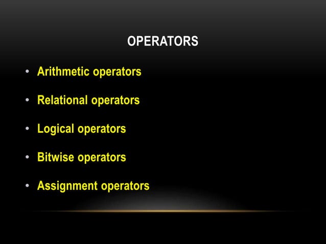 C++ Overview PPT | PPTX