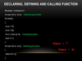 C++ Overview PPT | PPTX