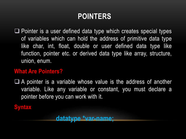 C Overview Ppt Ppt