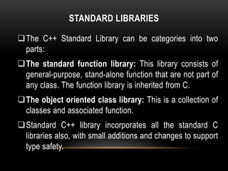 C++ Overview PPT | PPTX