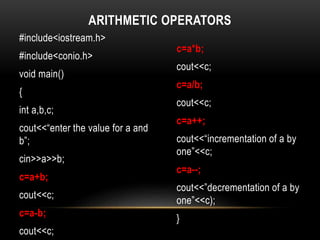 C++ Overview PPT | PPT
