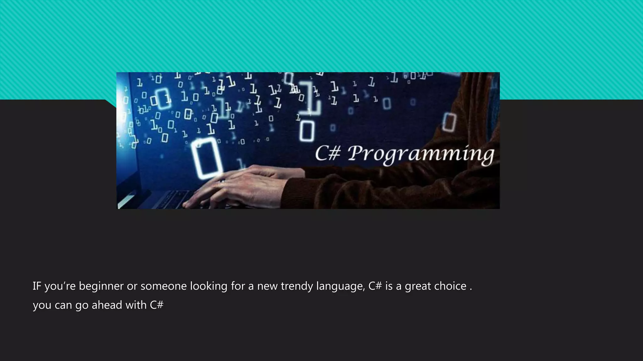 The importance of C# | PPT