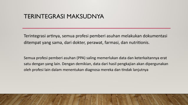 cppt CATATAN PERKEMBANGAN PASIEN TERINTEGRASI | PPTX