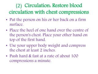 CPR (cardio-pulmonary resuscitation) | PPTX