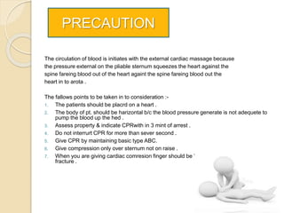 CPR ( cardio pulmonary resuctation ) | PPTX