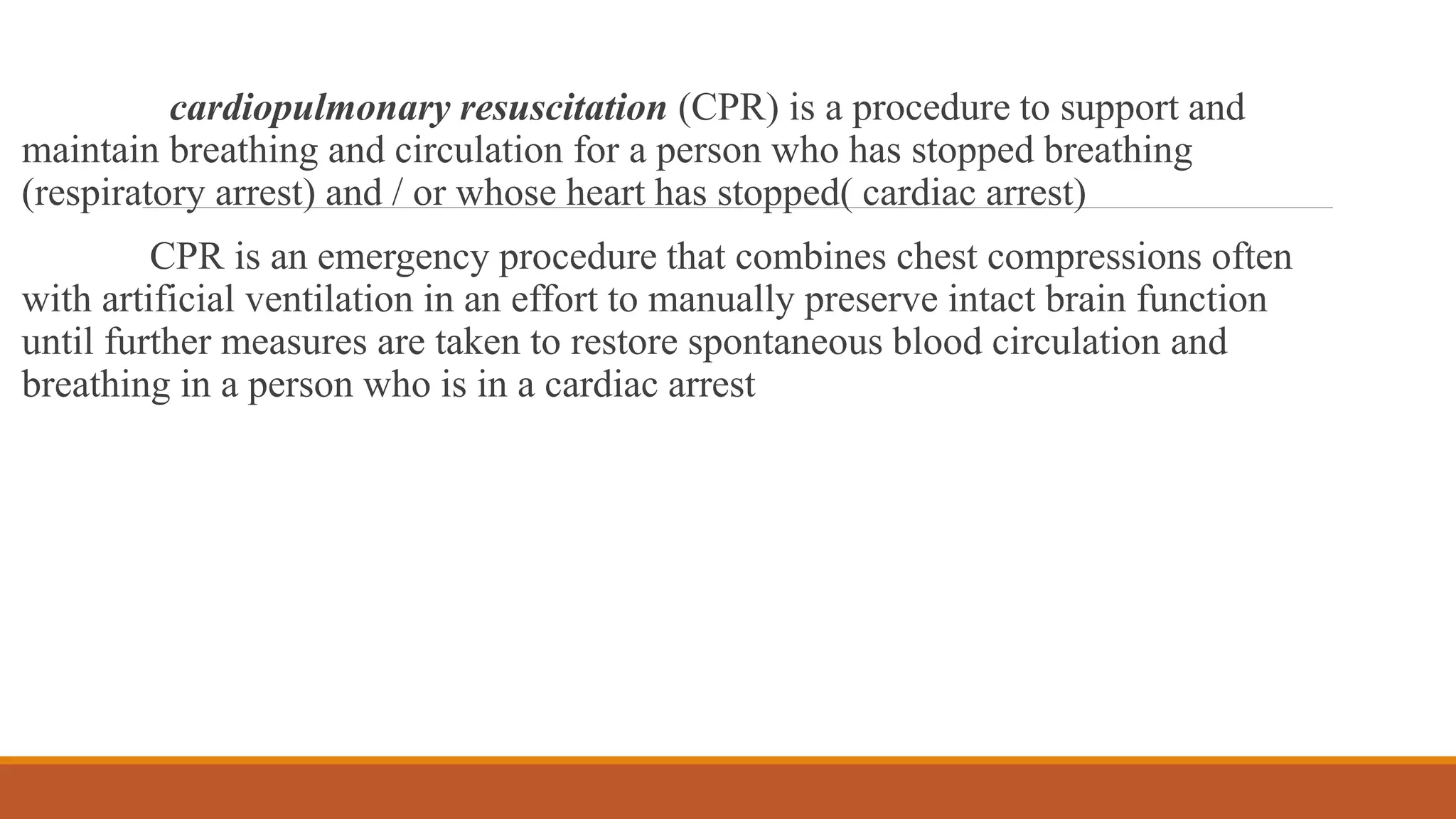 Cpr | PPT | Free Download
