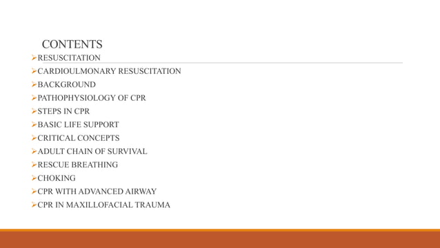 Cpr | PPT | Free Download