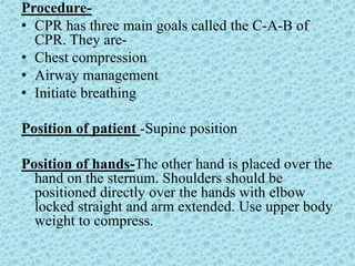 Cpr | PPTX | First Aid | Injuries