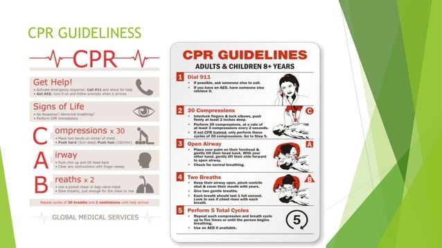 CPR procedure | PPTX | First Aid | Injuries