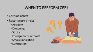 CPR: Cardio Pulmonary Resuscitation | PPTX