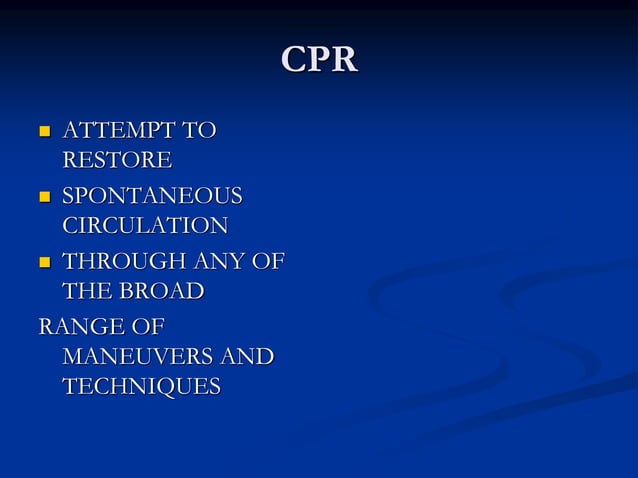 CPR.ppt | First Aid | Injuries