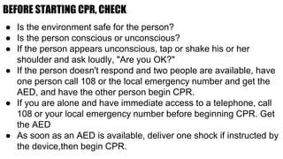 CPR presentation by Vineela Shyam Kumar M | PPT