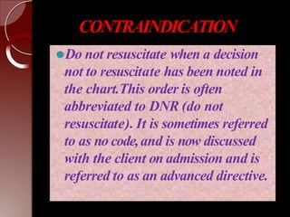 cardiopulamonary resuscitation presentation | PPTX