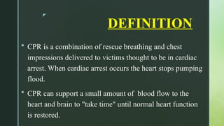 CPR.pptx cardiopulmonary resuscitation.. | PPTX