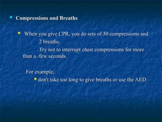 CARDIAC PULMONARY RESUSCITATION POWER POINT | PPT