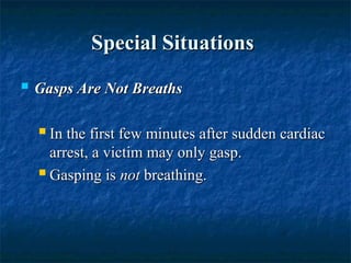 CARDIAC PULMONARY RESUSCITATION POWER POINT | PPT