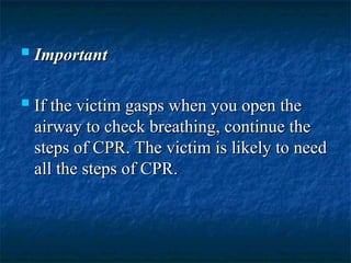 CARDIAC PULMONARY RESUSCITATION POWER POINT | PPT