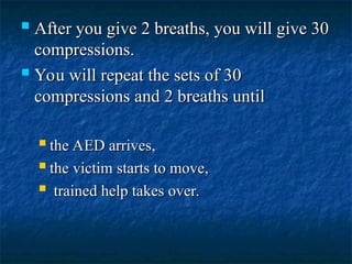 CARDIAC PULMONARY RESUSCITATION POWER POINT | PPT