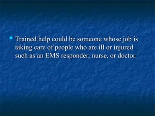 CARDIAC PULMONARY RESUSCITATION POWER POINT | PPT