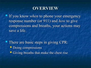 CARDIAC PULMONARY RESUSCITATION POWER POINT | PPT