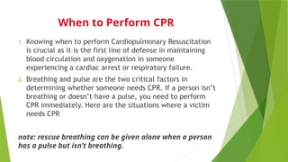 CPR methods for first aid treatments and | PPTX