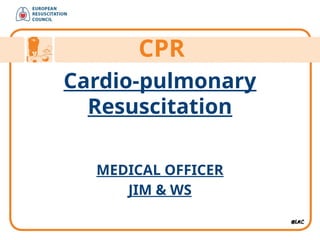 Cardiopulmonary Resuscitation CPR Presentation | PPTX