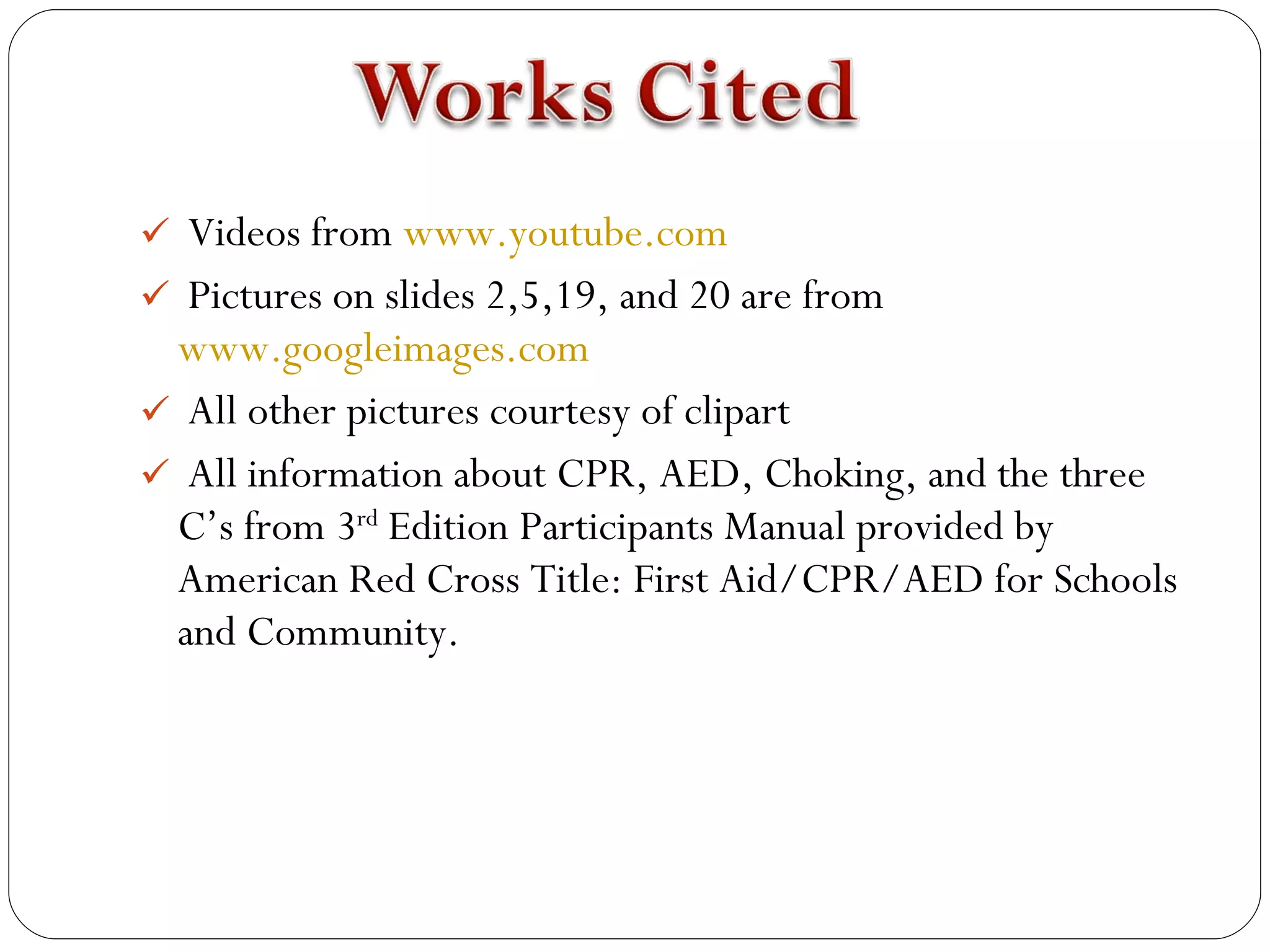 First Aid & CPR | PPT