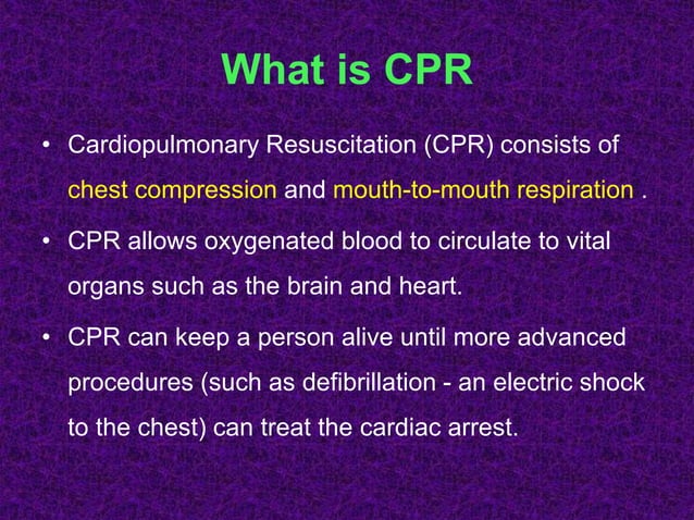Cpr for medical undergraduates | PPTX