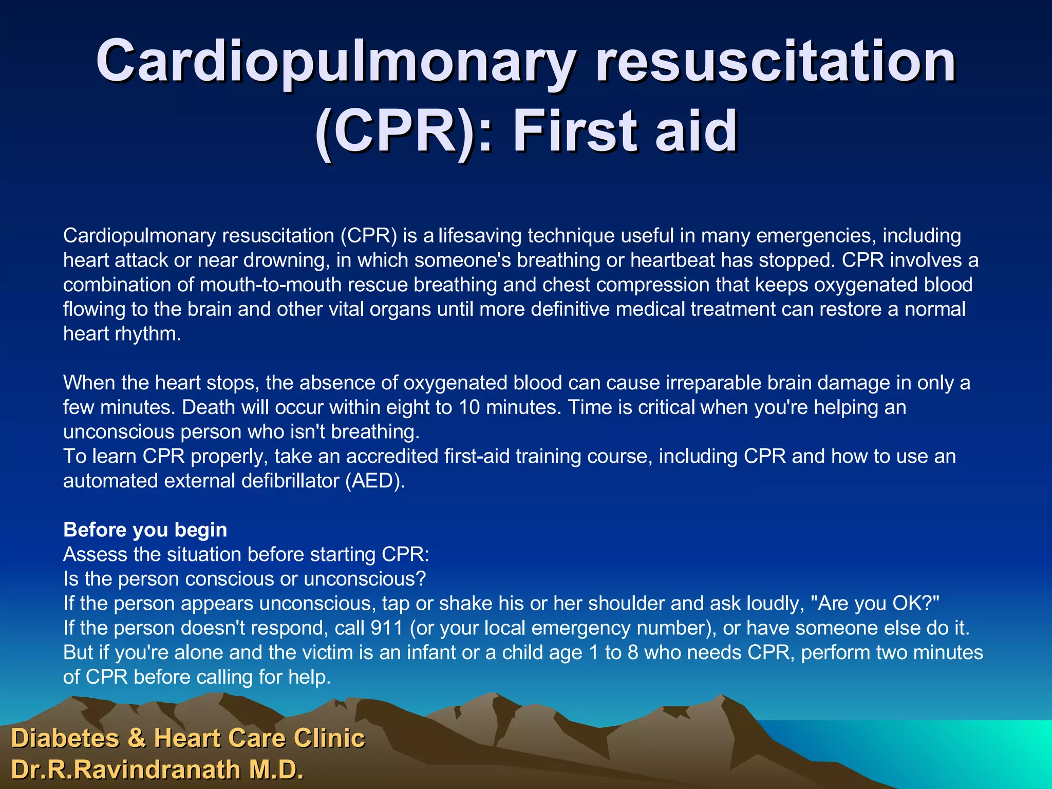 Cpr & Human Body | PPS