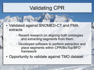 Overview of CPR Ontology | PDF | Databases | Computer Software and Applications