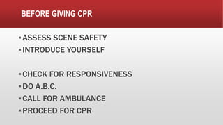 Basic Life Support_Cardiopulmonary Resuscitation | PPT