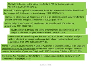 Remifentanil in labour analgesia | PPTX