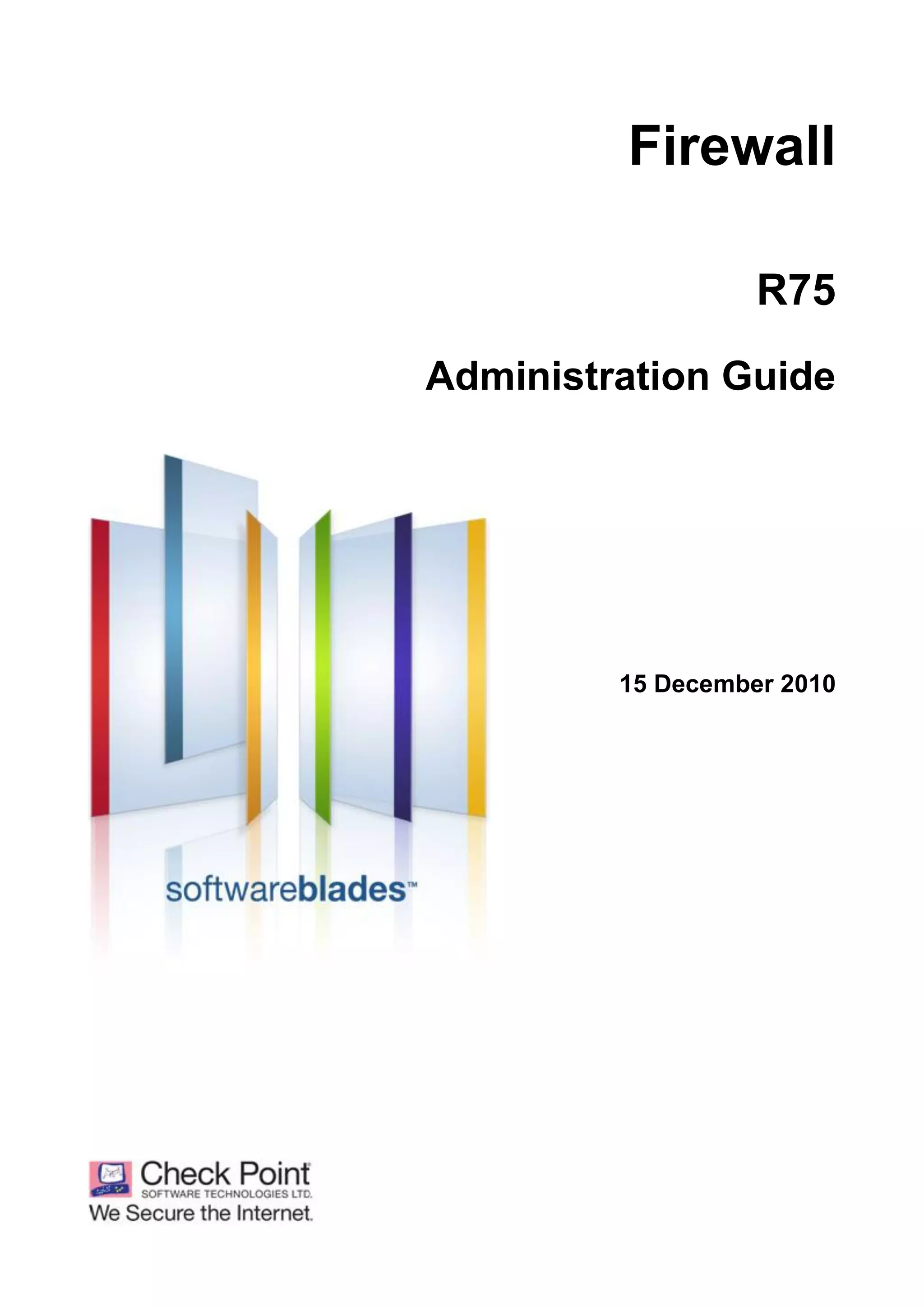 Cp r75 firewall_admin_guide | PDF