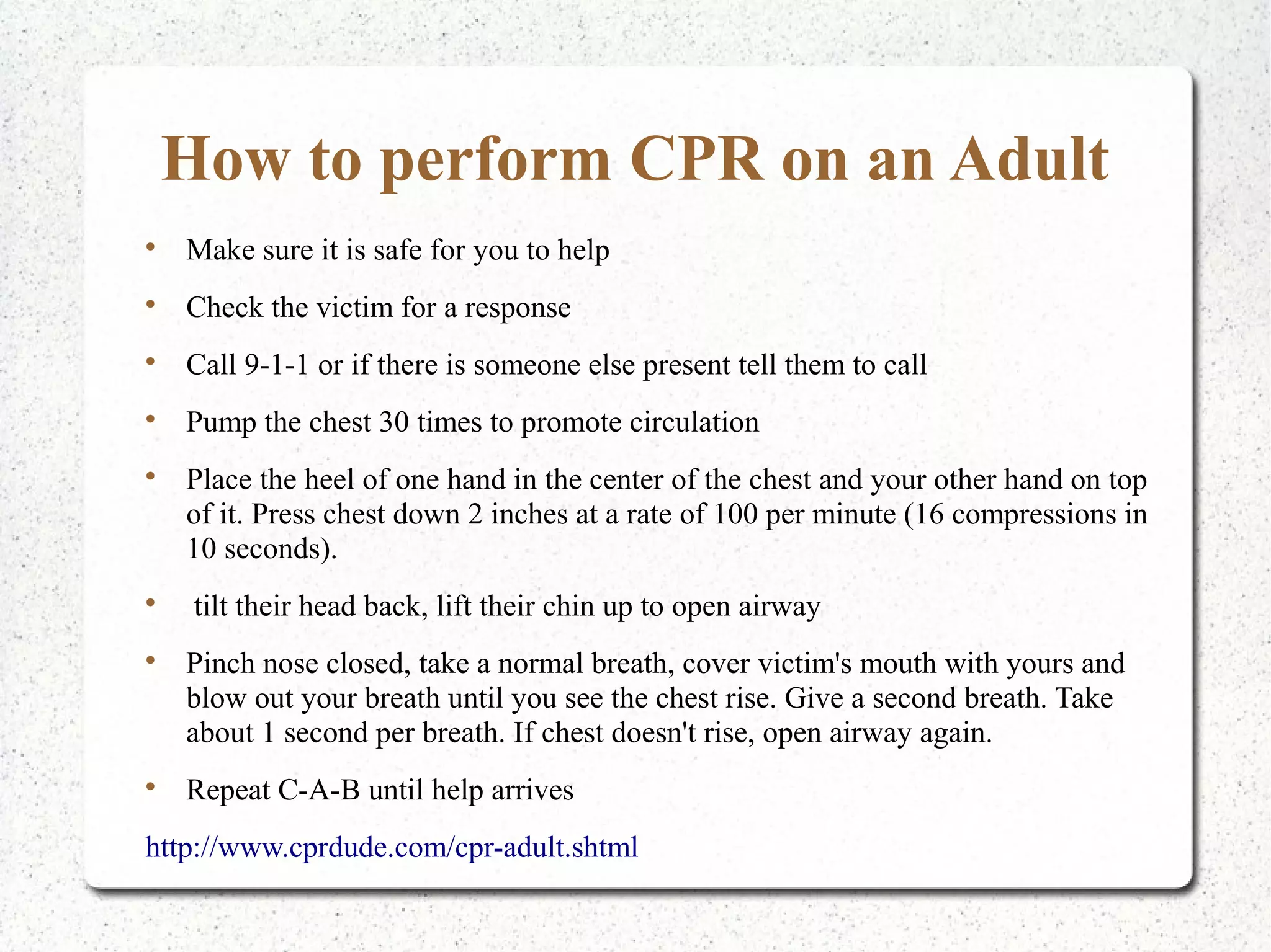 Cpr alternate assignment part 5 | PPT