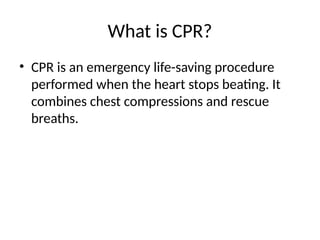 CPR_and_AED_Presentation BASIC INSTRUCTION | PPTX