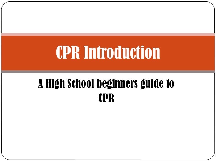 Cpr And First Aid Powerpoint