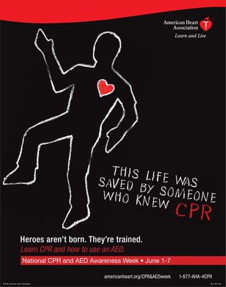 CPR AED Awareness Week Posters | PDF