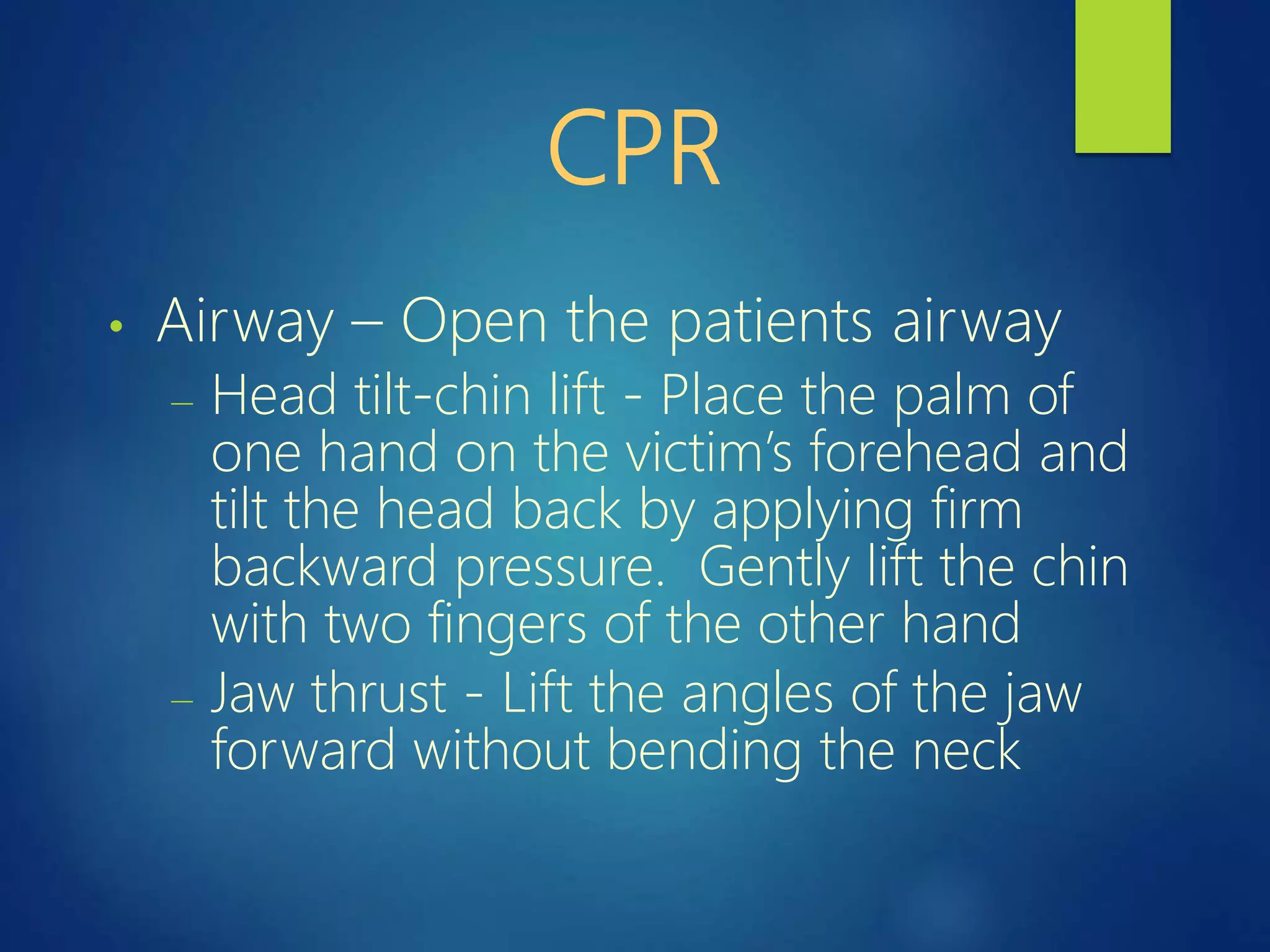 BASIC LIFE SUPPORT- BLS (CPR) -American Heart Association | PPT