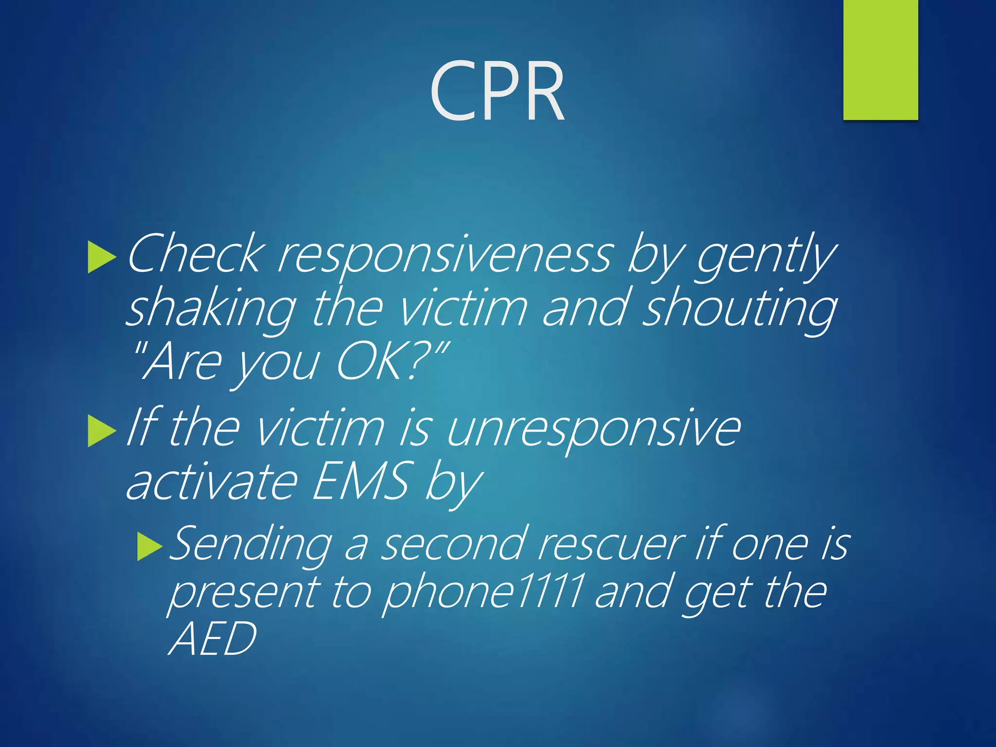 BASIC LIFE SUPPORT- BLS (CPR) -American Heart Association | PPT