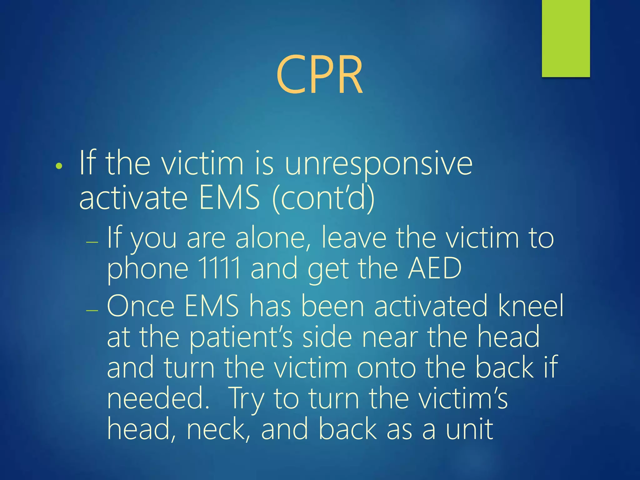 BASIC LIFE SUPPORT- BLS (CPR) -American Heart Association | PPT