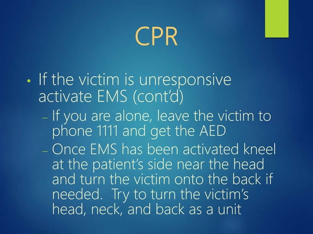 BASIC LIFE SUPPORT- BLS (CPR) -American Heart Association | PPT | First ...