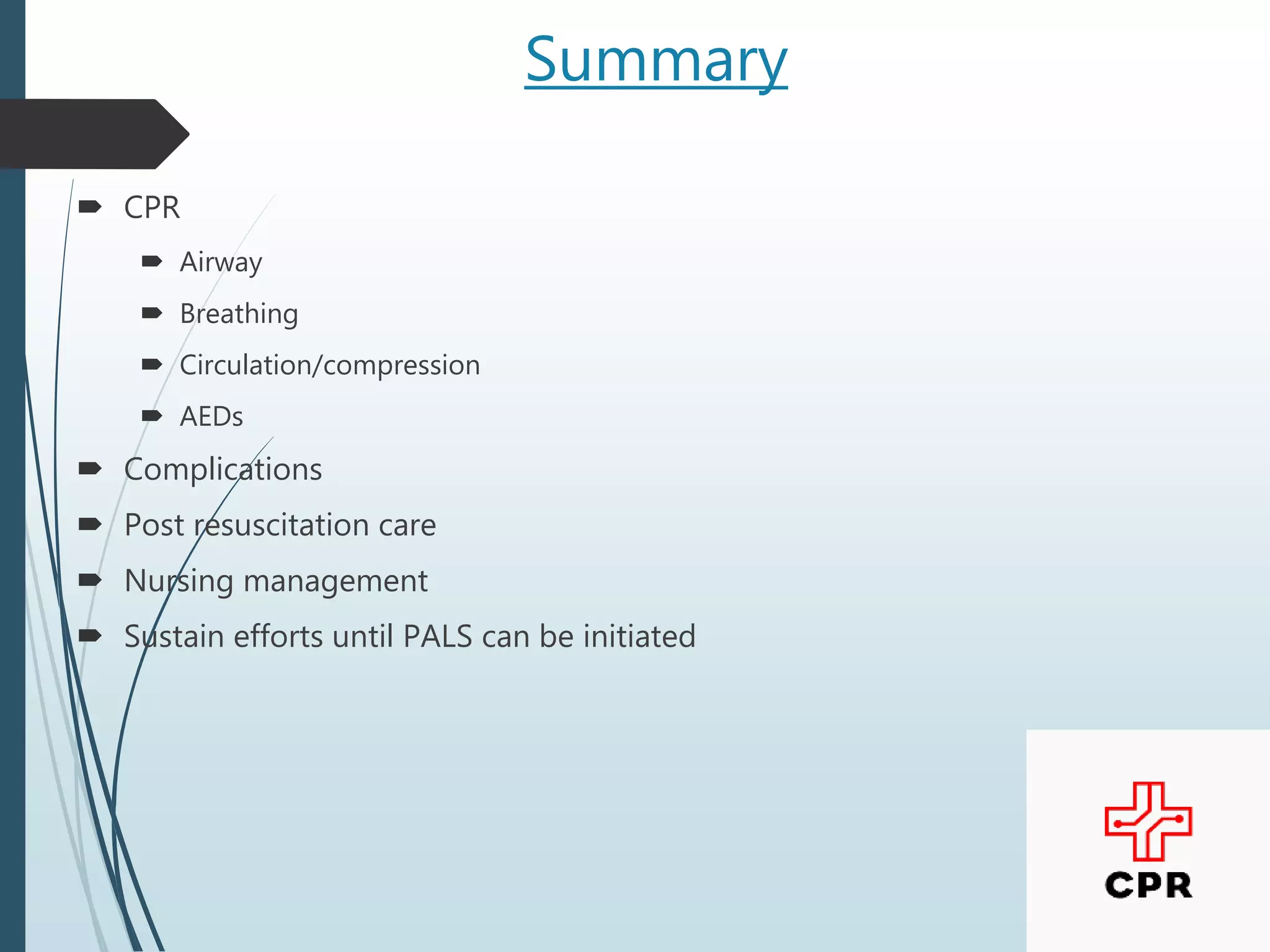 CPR- Cardio Pulmonary Resusciatation (Pediatrics) | PPTX