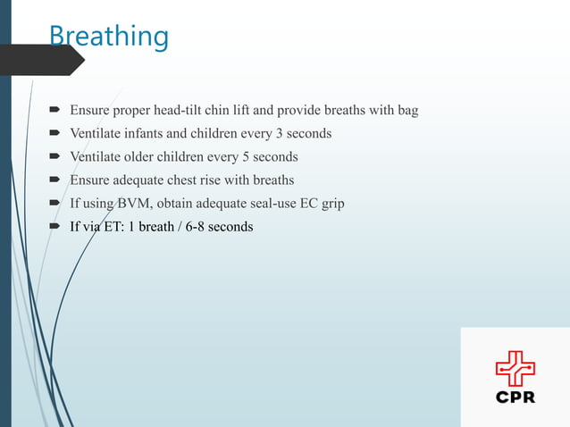 CPR- Cardio Pulmonary Resusciatation (Pediatrics) | PPTX