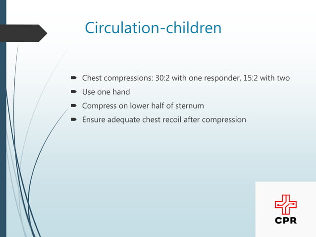 CPR- Cardio Pulmonary Resusciatation (Pediatrics) | PPTX