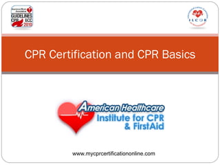 Cpr certification and cpr basics | PPT
