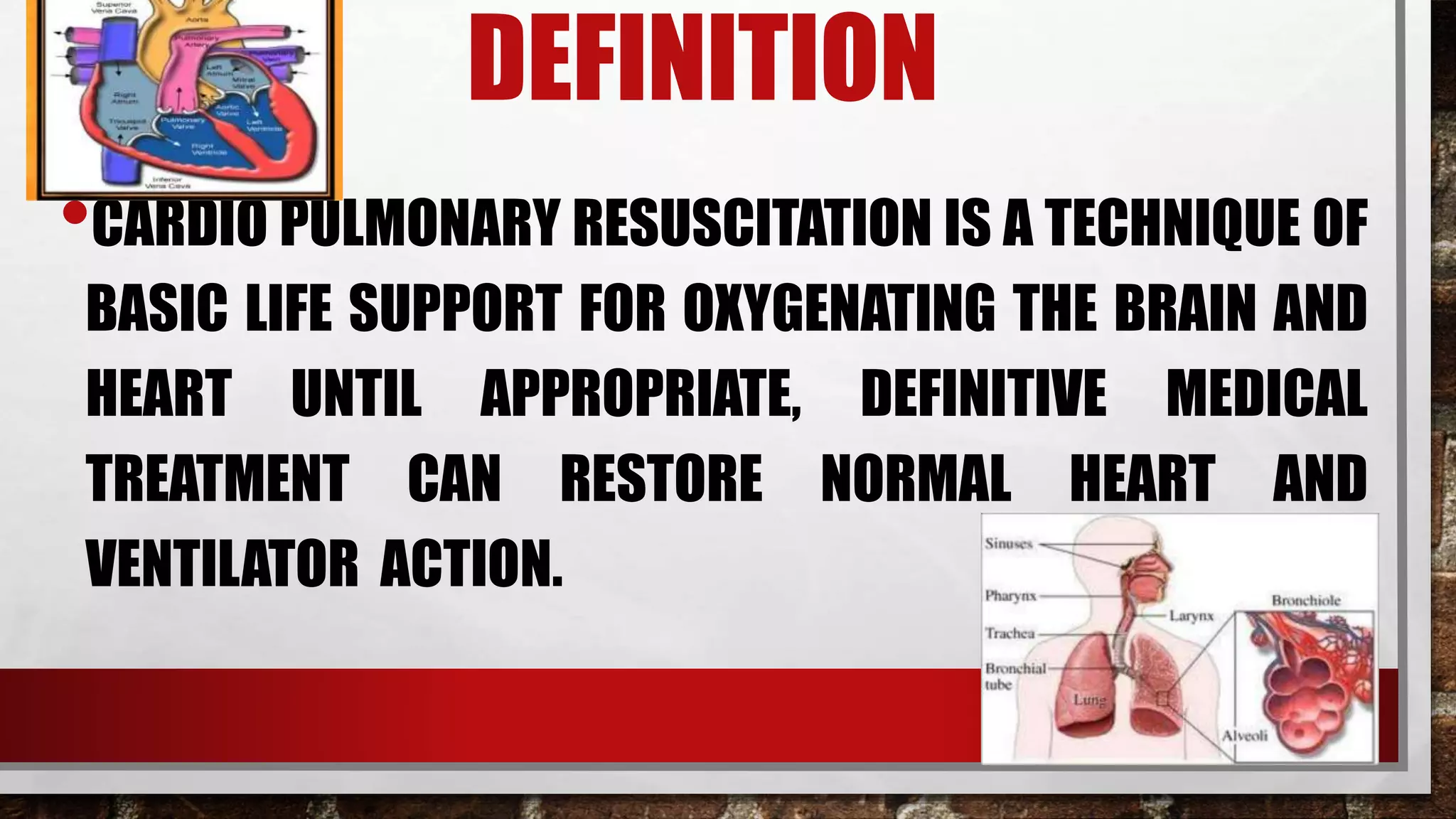 CARDIOPULMONARY RESUSCITATION | PPTX